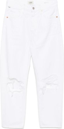 Citizens Of Humanity Gerade Jeans im Distressed-Look - Weiß