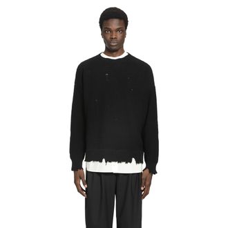 Maison Margiela Distressed Cotton Sweater