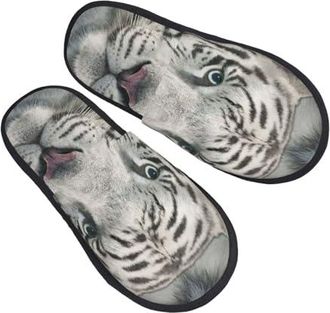 Generic Pantoufles DH&ocirc;tel Tigre Blanc Lavables Fourrure Pantoufles L&eacute;gers Chaussons Pour Automne Int&eacute;rieur H&ocirc;tel L