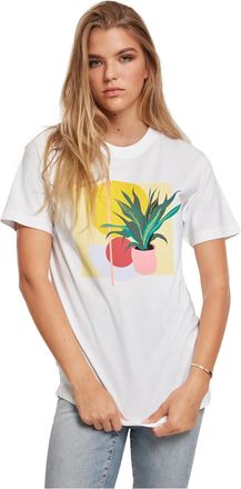 Mister Tee Damen T-Shirt Ladies Planet Art Tee, White, S, MT1148