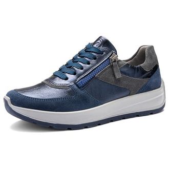 Ara Baskets New York pour Femme, Saphir, Bleu, Graphite, 38 EU Large, Saphir Bleu Graphite, 38 EU Weit