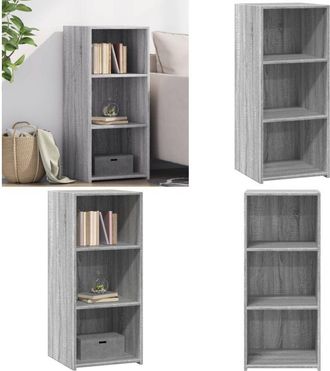 vidaXL Vidaxl - Buffet sonoma gris 40x41x93 cm bois ding&eacute;nierie - Buffet Design Intemporel - Meuble Rangement - Commode Gris - Mobilier Salon - Meubles