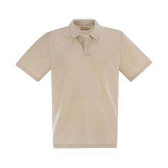 MC2 Saint Barth Baumwoll-Piqu-Polohemd - - Tops - Herren - Beige - 2XL