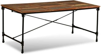 vidaXL Vidaxl - Table &agrave; manger Bois de r&eacute;cup&eacute;ration massif 180 cm