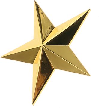 BESPORTBLE Magnetischer Pentagramm Stern Aus Leichter Zinklegierung Dreidimensionale Medaillen Dekoration F&uuml;r Selbstgemacht Basteln Und Partypreise 5cm Goldener 