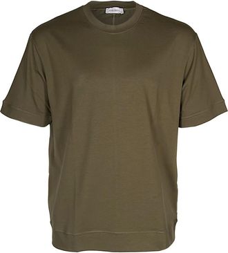 Paolo Pecora Homme, Tops, Vert, Taille: 2XL T-shirt ample en coton