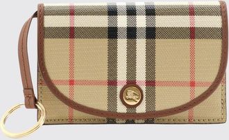 Burberry Brieftasche aus beschichteter Baumwolle im Vintage Check mit EKD-Logo