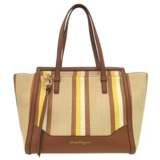 Ferragamo Pre-owned Canvas totes - - Pre-owned - Damen - Beige - ONE SIZE