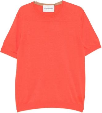 Amaranto Amar&aacute;nto, Homme, Pulls, Rouge, Taille: XL Maille ras du cou
