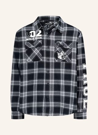 True Religion Flannell Hemd schwarz
