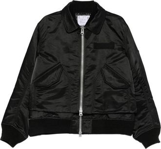 sacai Manteau Court - Noir
