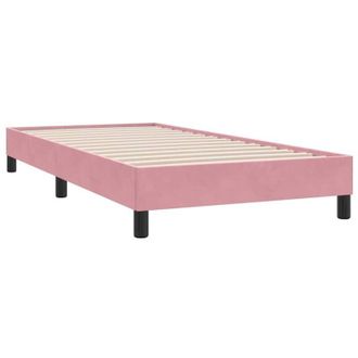 vidaXL Cadre de lit sans matelas rose 80x220 cm velours Vidaxl