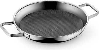 WMF Profi Resist Servier-/ Bratpfanne 28 cm Induktion, Mehrschichtmaterial beschichtet, Wabenstruktur, Edelstahlgriff, backofenfest