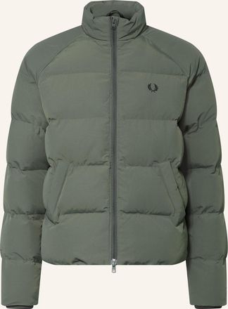 Fred Perry Steppjacke gruen