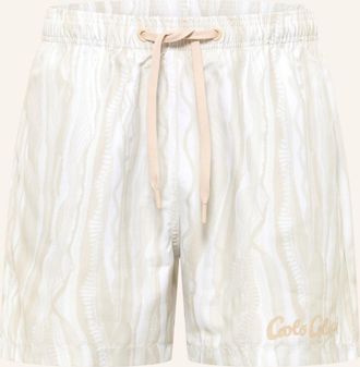 Carlo Colucci Carlo Colucci Carlo Colucci Swimshort - Signature Knit Print Federici weiss