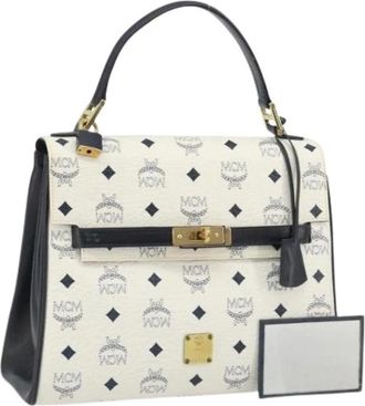 MCM Sac &agrave; main Pre-owned - Femme - Pre-owned - Blanc - Taille: ONE Size