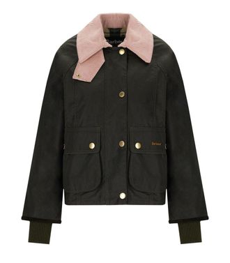 Barbour VESTE CROP BEADNELL WAX VERT OLIVE BARBOUR