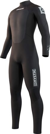 Mystic Watersports - Surf Kitesurf & Windsurfing Herren Brand 3/2mm Back Zip Nip Neoprenanzug - Schwarz - Easy Stretch