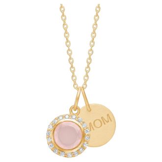 Frk. Lisberg Femme, Accessoires, Jaune, Taille: M Collier avec pendentif personnalis&eacute; Maman