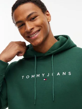 Tommy Jeans Hoodie TJM REGULAR LINEAR LOGO HOODIE EXT mit Logo-Stickerei