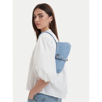 Tommy Jeans Handtasche Tommy Jeans Tjw Cool Denim Shoulder Bag AW0AW18878 Blau