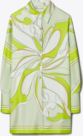 Tory Burch Damen Bedruckte Tunika aus Seide