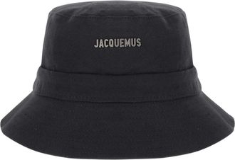 Jacquemus Femme, Accessoires, Noir, Taille: 56 CM Gadjo Cotton Bucket Hat