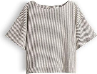OPUS Sweatshirt Gauster aus Sweatware mit Rippstruktur leicht elastischer Stoff, weicher Griff, Casual