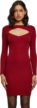 Urban Classics Damen Ladies Cut Out Dress Kleid, Rot (Burgundy 606), X-Large