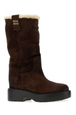Miu Miu Moro Vitello-Ovis Aries Stivali Boot