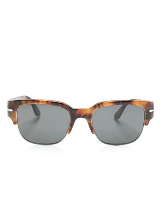 Persol Tom Sonnenbrille mit eckigem Gestell - Braun