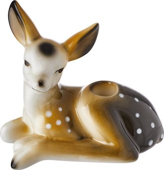 Butlers Kerzenhalter REH 13 cm Steingut Enchanted Forest | Weihnachtsdeko Innen | Deko-Figur f&uuml;r Stumpenkerzen | Dekoration f&uuml;r Kommode & Regal