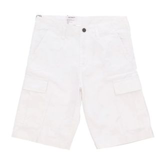 Carhartt Work in Progress Homme, Shorts, Blanc, Taille: W30 Short Cargo Regular