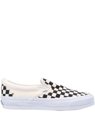 Vans baskets à carreaux - Blanc