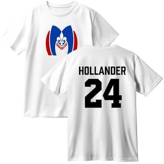 Generic Heated Rivalry Merch Hockey T-shirt unisexe col rond d&eacute;contract&eacute; &agrave; manches courtes, blanc, 3XL