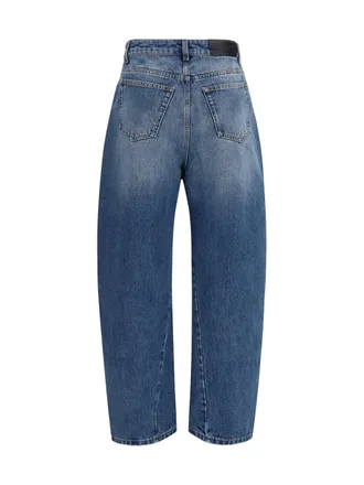 Givenchy Womens Jeans Cocoon Light Blue Cotton Trousers