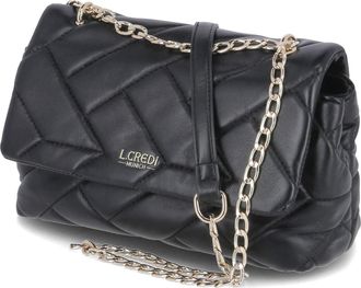 L.Credi Damen Crossbody Bag Umh&auml;ngetasche MALINDA schwarz Kunstleder, 99-Ohne Gr&ouml;&szlig;en:-, Color:schwarz