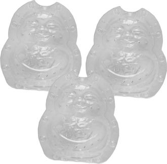 Yardwe Kürbisformen 3 Stück Gemüseanbauform Klein Kunststoff Obst Klare Frucht Buddha-Form Wachstumsform Fruchtformform Wassermelonenanbauform Transparente F