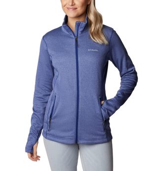 Columbia Damen Park View Full-Zip Grid Fleecejacke mit durchgehendem Rei&szlig;verschluss