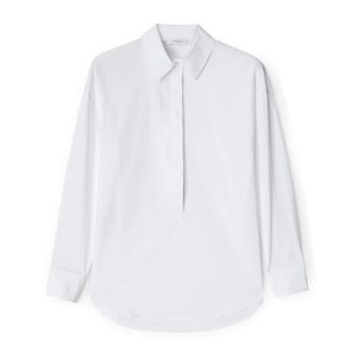 Motivi Popeline-Bluse mit Kragen - - Blouses & Shirts - Damen - Wei&szlig; - 2XS