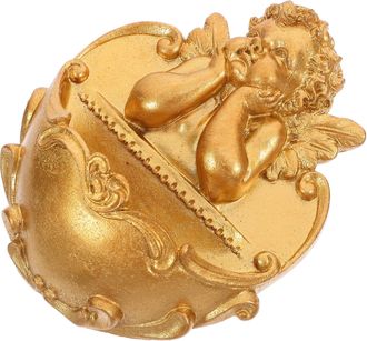 Cabilock Wandengel aus Stabilem Harz 9X11cm Vintage Engel Wanddekoration f&uuml;r Zuhause und Studentenwohnheim Glatte Oberfl&auml;che Langlebige Harzskulptur als Wandan