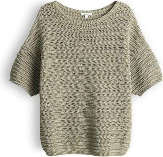 OPUS Strickpullover Pinse breath aus Grobstrick mit dezenter Struktur Lochstrickmuster, Casual - ideal f&uuml;r Alltag und moderne Looks