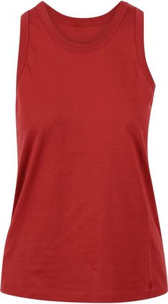 Loulou Studio Femme, Tops, Rouge, Taille: 42 FR D&eacute;bardeur en coton Supima