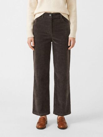 Low Classic Pantalon large taille mi-haute &agrave; cinq poches