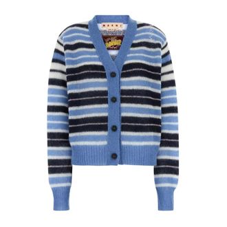 Marni Farbenfrohe Strickjacke mit Mohair-Anteil - - Knitwear - Damen - Mehrfarbig - 3XS