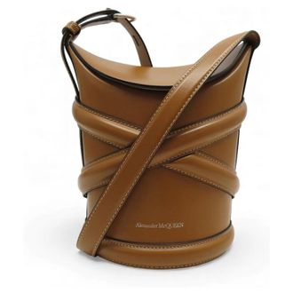 Alexander McQueen Alexander McQueen Crossbody Bags - ALEXANDER MCQUEEN THE CURVE 656467 LEDER SCHULTER- - Gr. unisize - in Braun - f&uuml;r Damen