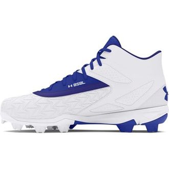 Under Armour Leadoff Mid 3.0 Baskets de baseball à crampons pour homme, (400) Bleu roi/blanc/bleu roi, 47.5 EU