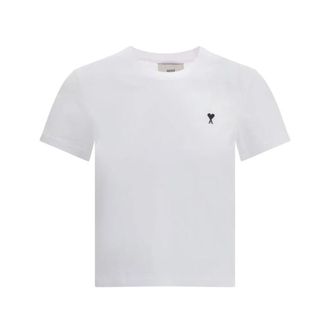 Ami De Coeur Cropped T-Shirt - - Tops - Damen - Wei&szlig; - XL