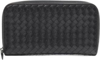 Bottega Veneta unisex, Pre-owned, Noir, Taille: ONE Size Portefeuille en cuir Pre-owned