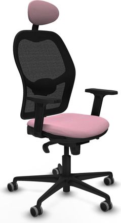 Piqueras y Crespo Schreibtischstuhl Rosa Jorquera mit 2D-Armlehnen, h&ouml;henverstellbarer Lendenwirbelst&uuml;tze und festem Kopfteil, ausgestattet mit Sincro 5 Positionen und 